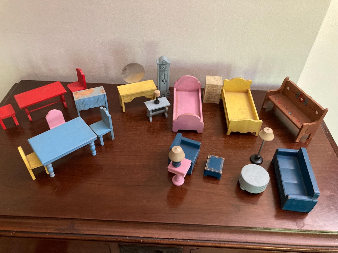 Strombecker Wooden Dollhouse Furniture From 1930s - Etsy