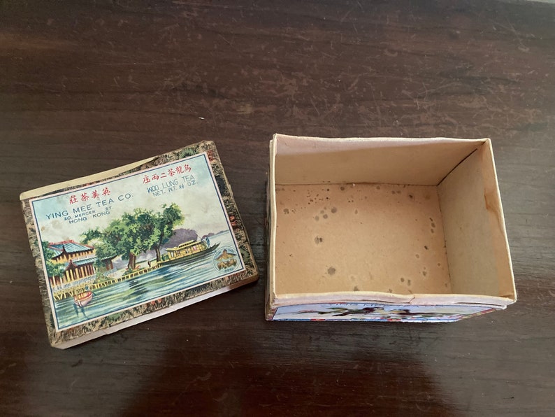 Antique Paper Tea Box, Ying Mee Tea Co. Hong Kong - Etsy