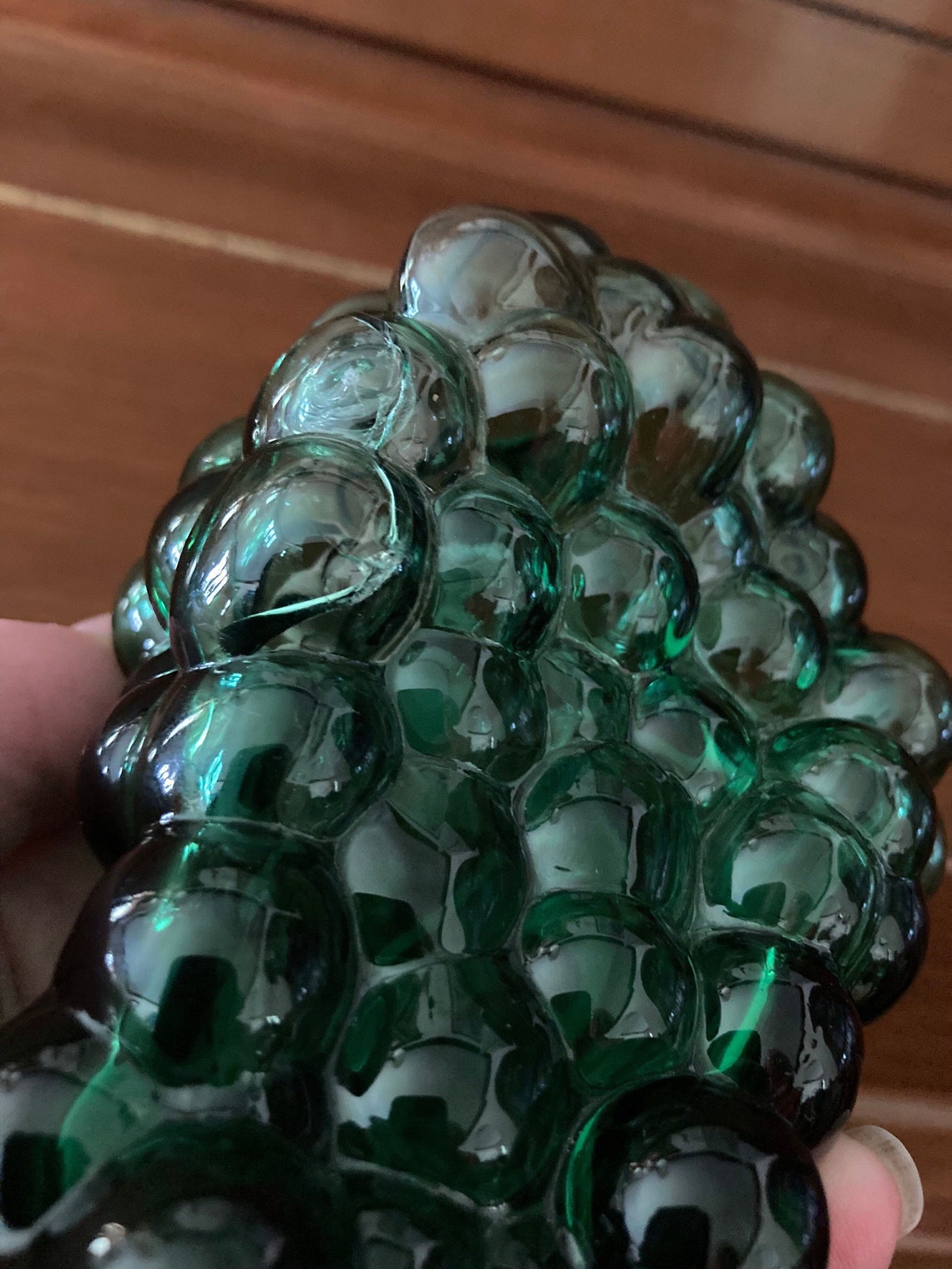 1960s Green Glass Grape Flask From Italy - Etsy