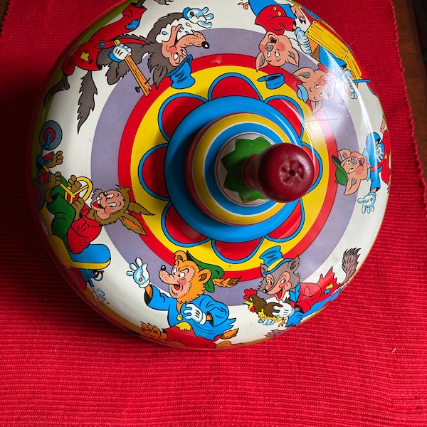 Vintage Spinning Top - Etsy
