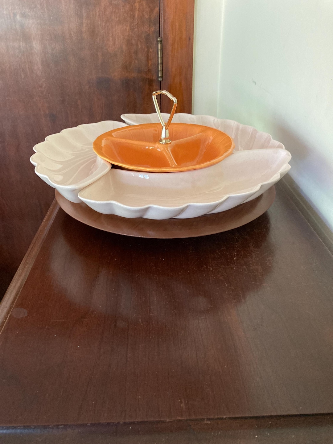 Mid-century Modern Lane and Company California Pottery Lazy Susan ...