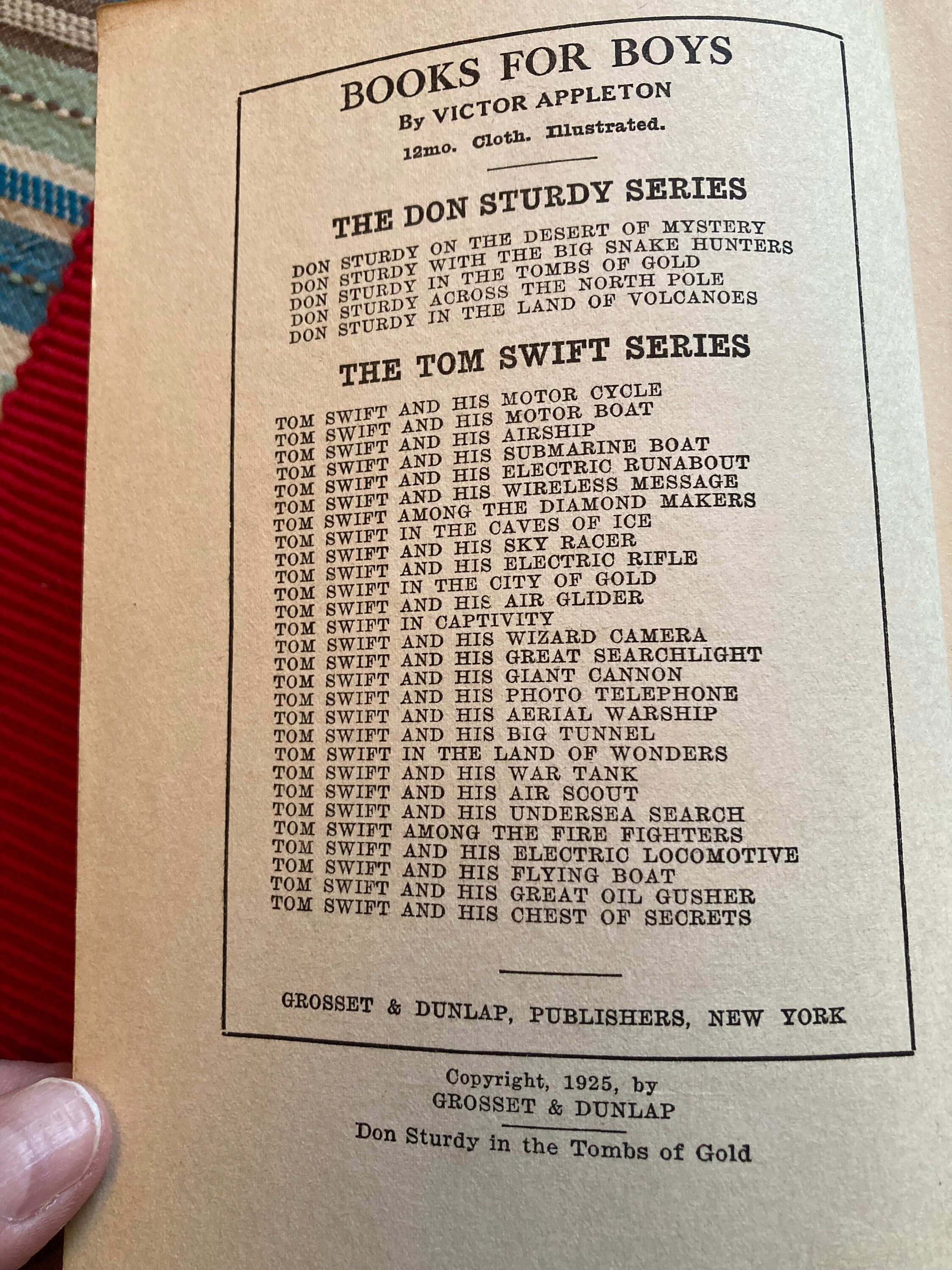 Vintage 1925 Adventure Story, don Sturdy in the Tombs of Gold - Etsy