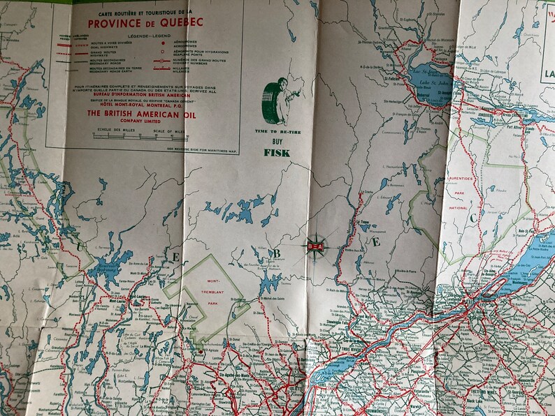 1940s Canadian Maps - Etsy