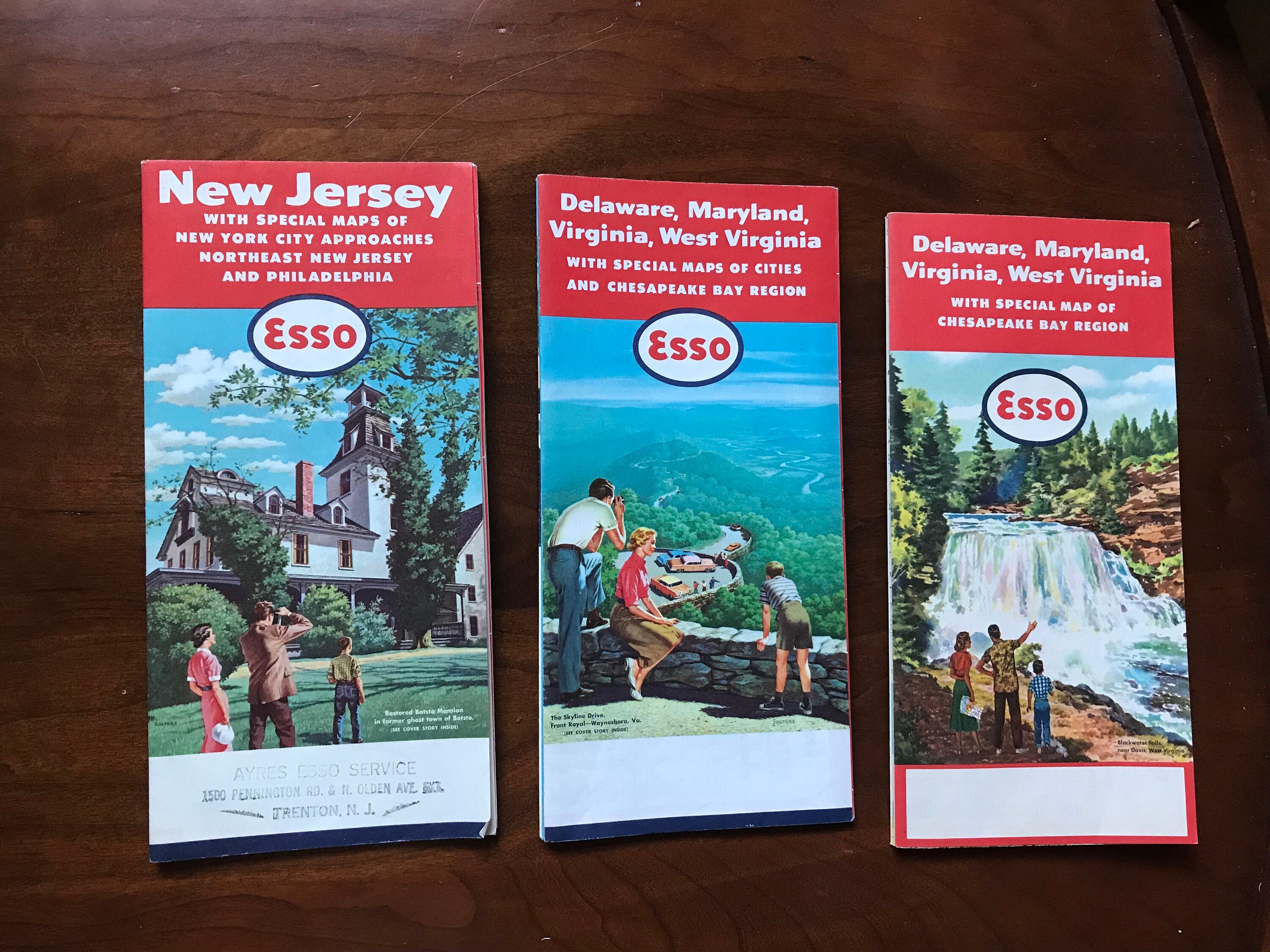Esso Road Maps From 1950s - Etsy