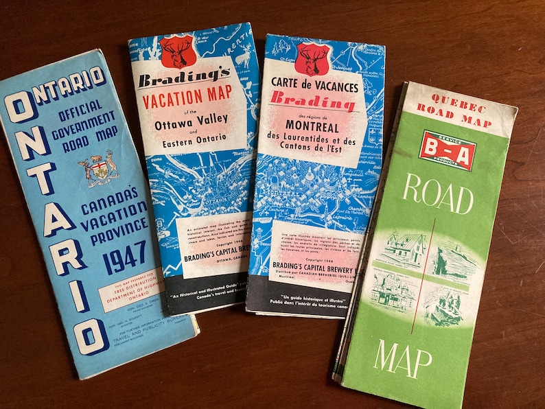 1940s Canadian Maps - Etsy