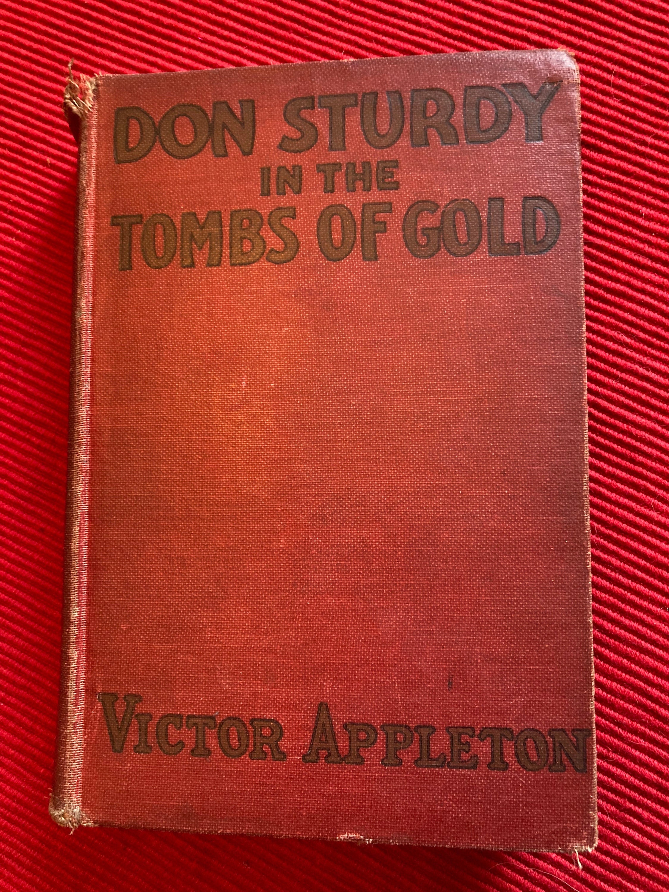 Vintage 1925 Adventure Story, don Sturdy in the Tombs of Gold - Etsy