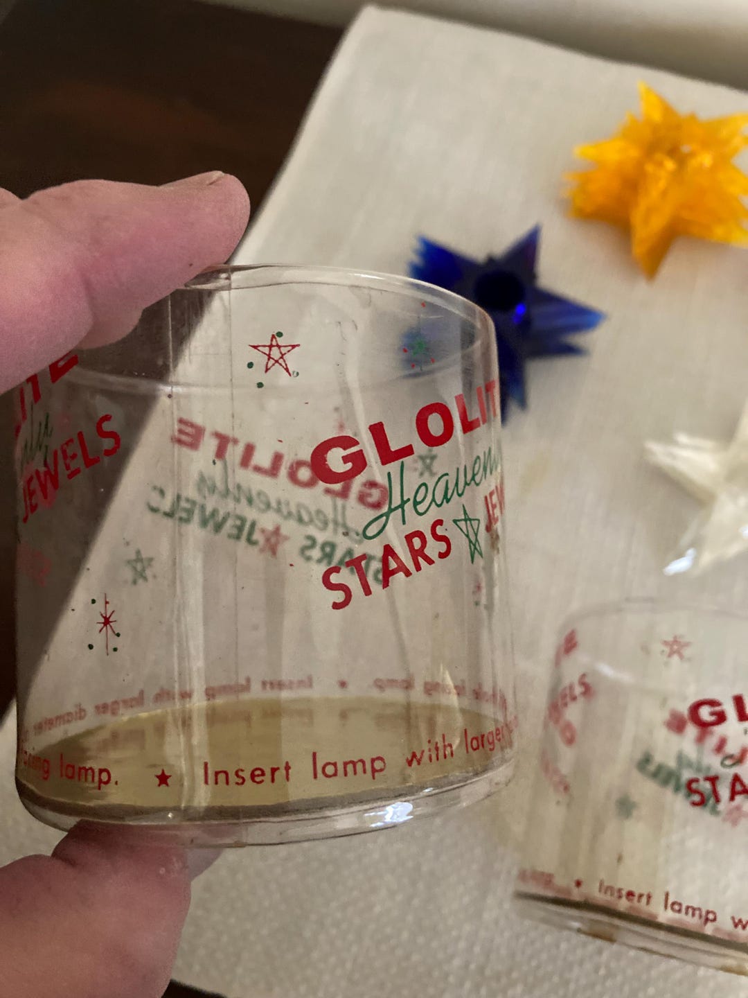 Vintage Glolite Star Christmas Light Reflectors for Traditional String ...