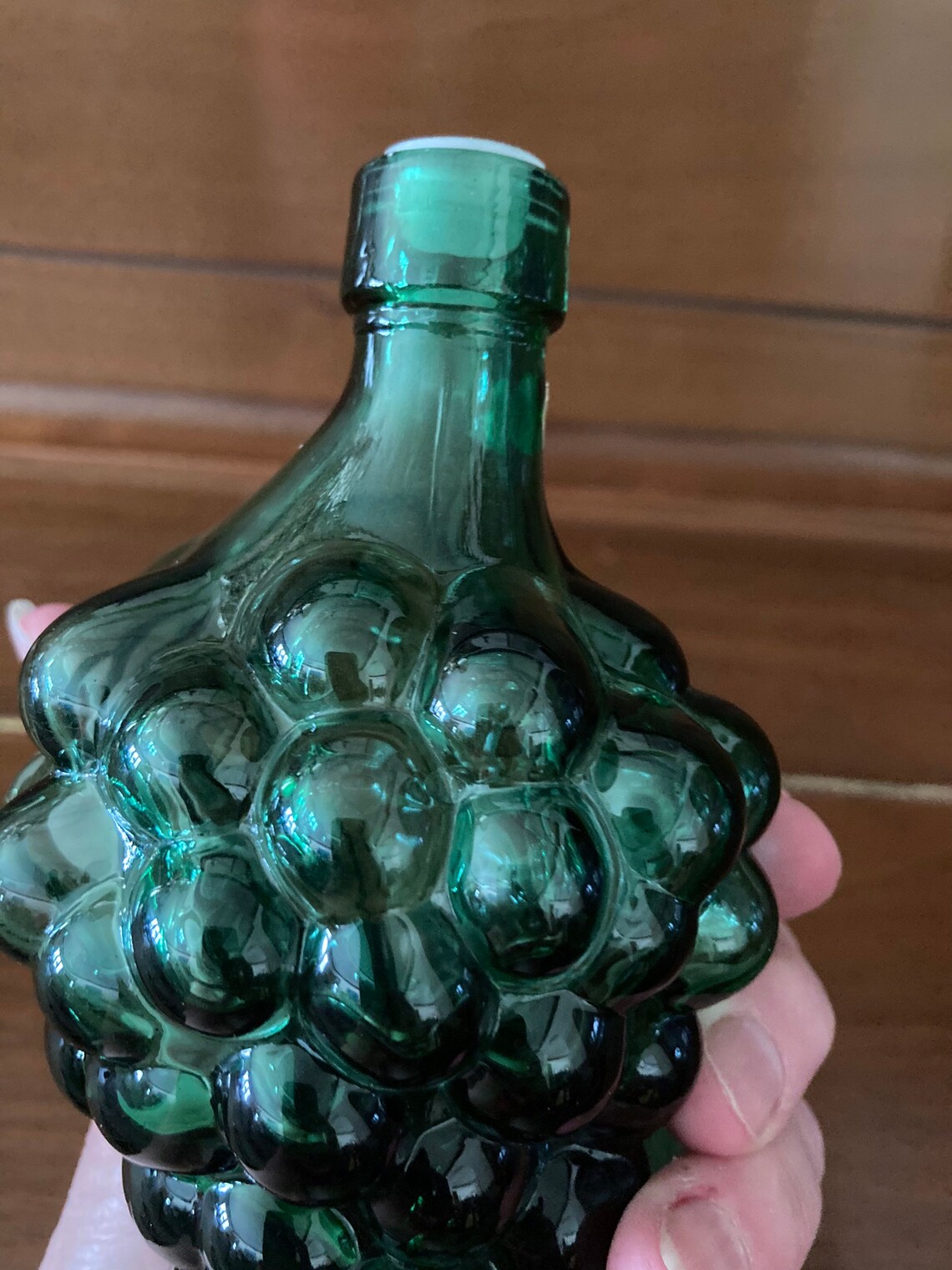 1960s Green Glass Grape Flask From Italy - Etsy