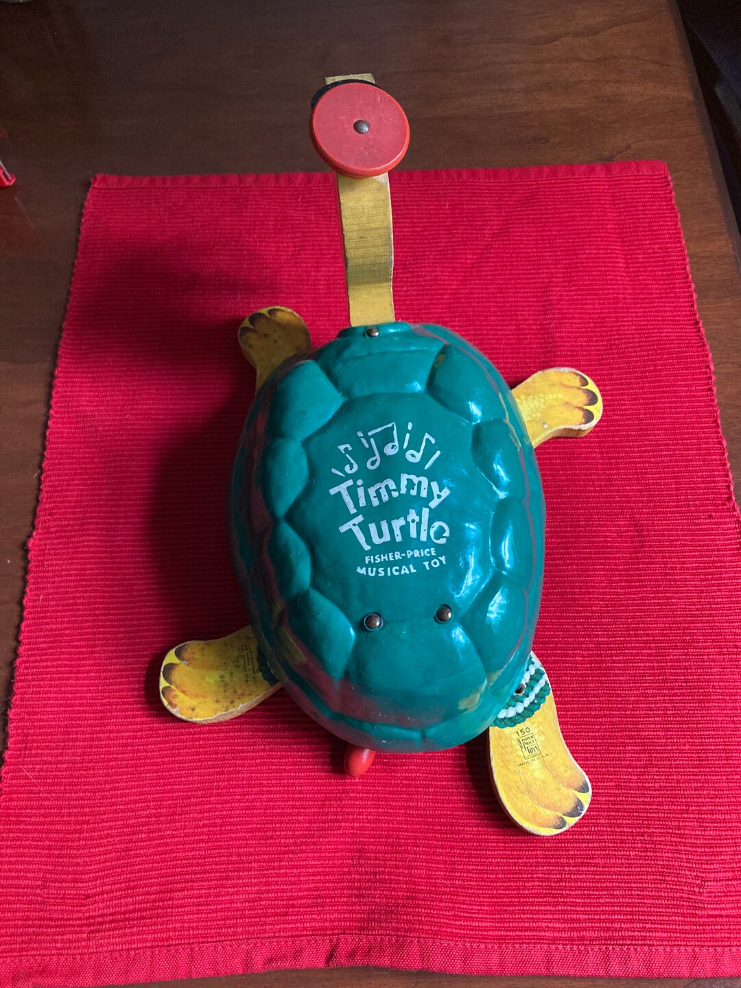 Vintage Timmy Turtle, Fisher Price Musical Pull Toy - Etsy