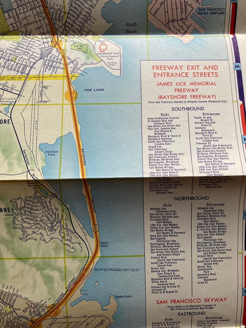 Vintage 1960s Maps From Cities Service, Conoco, and Chevron - Etsy