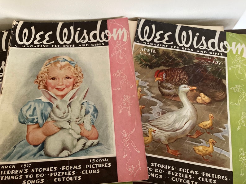 Wee Wisdom Magazines 1937 - Etsy