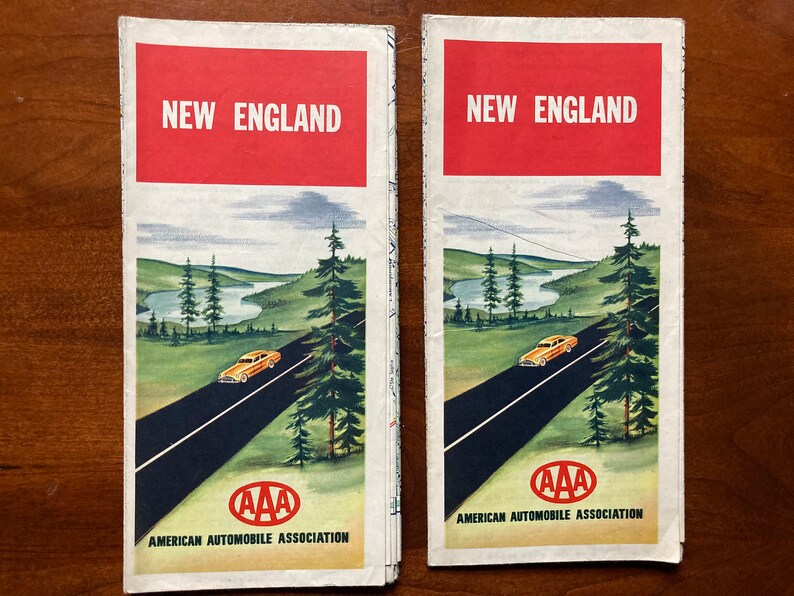 Vintage 1950s Road Maps From AAA - Etsy