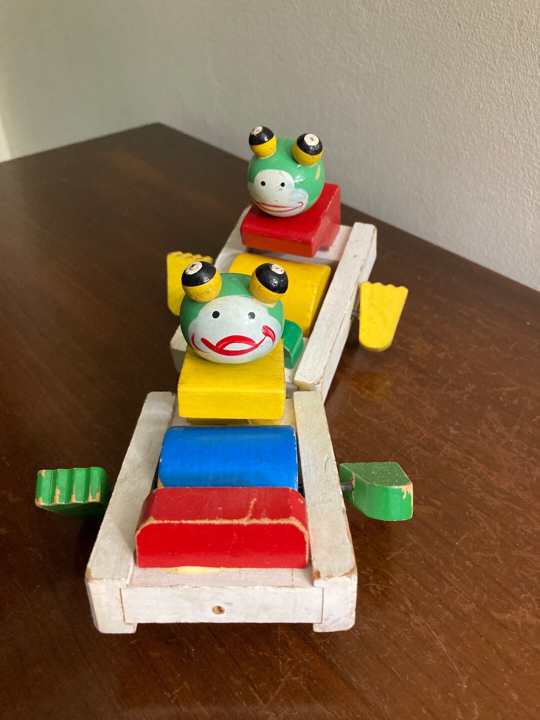 Wooden Polliwog/frog Train, Made in Japan 1950s - Etsy