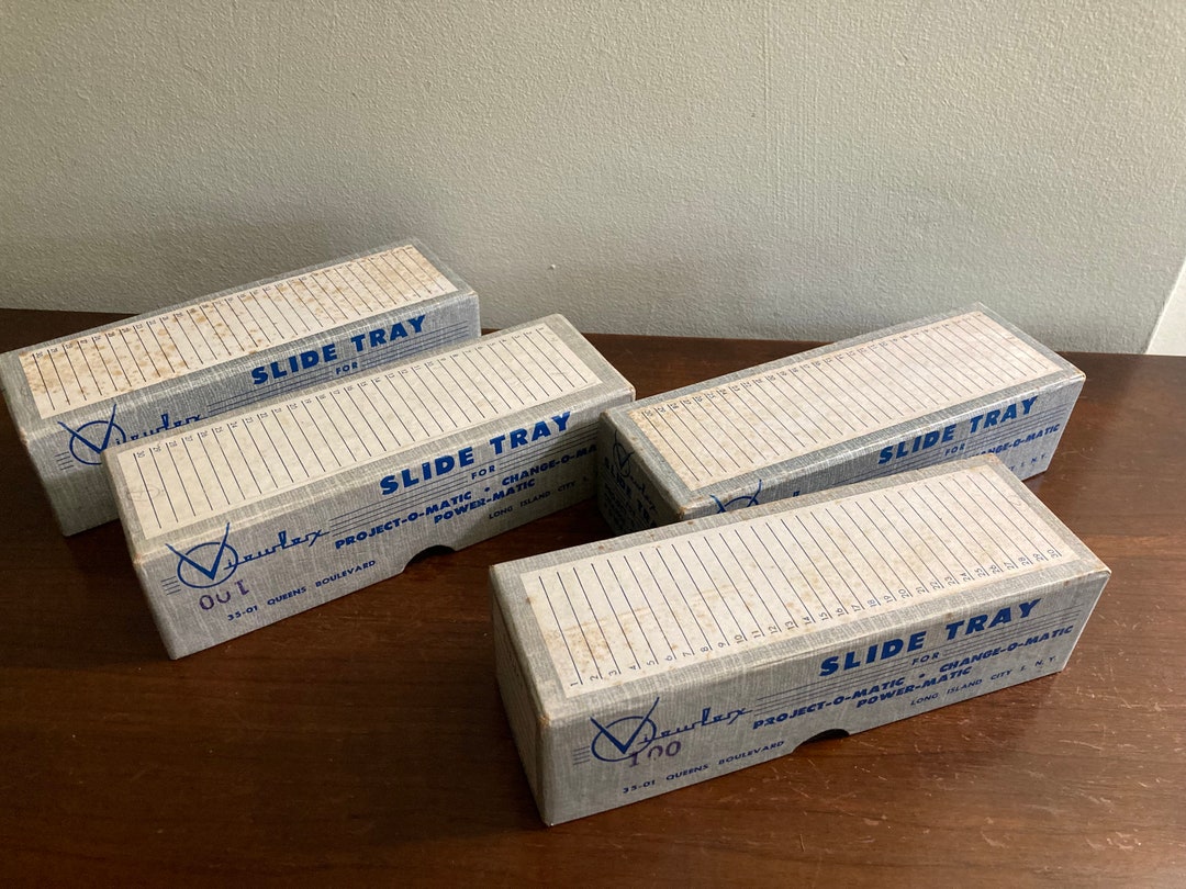 Viewlex Slide Projector Trays for 30 Slides. Project-o-matic, Change-o ...