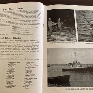 Rhode Island Vacation 1951 With Separate Brochures of Places to Stay ...