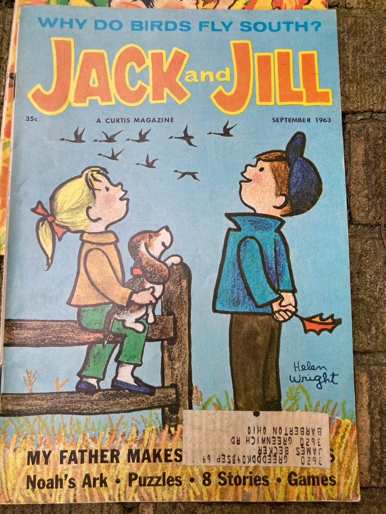 Jack and Jill Magazines 1963 - Etsy