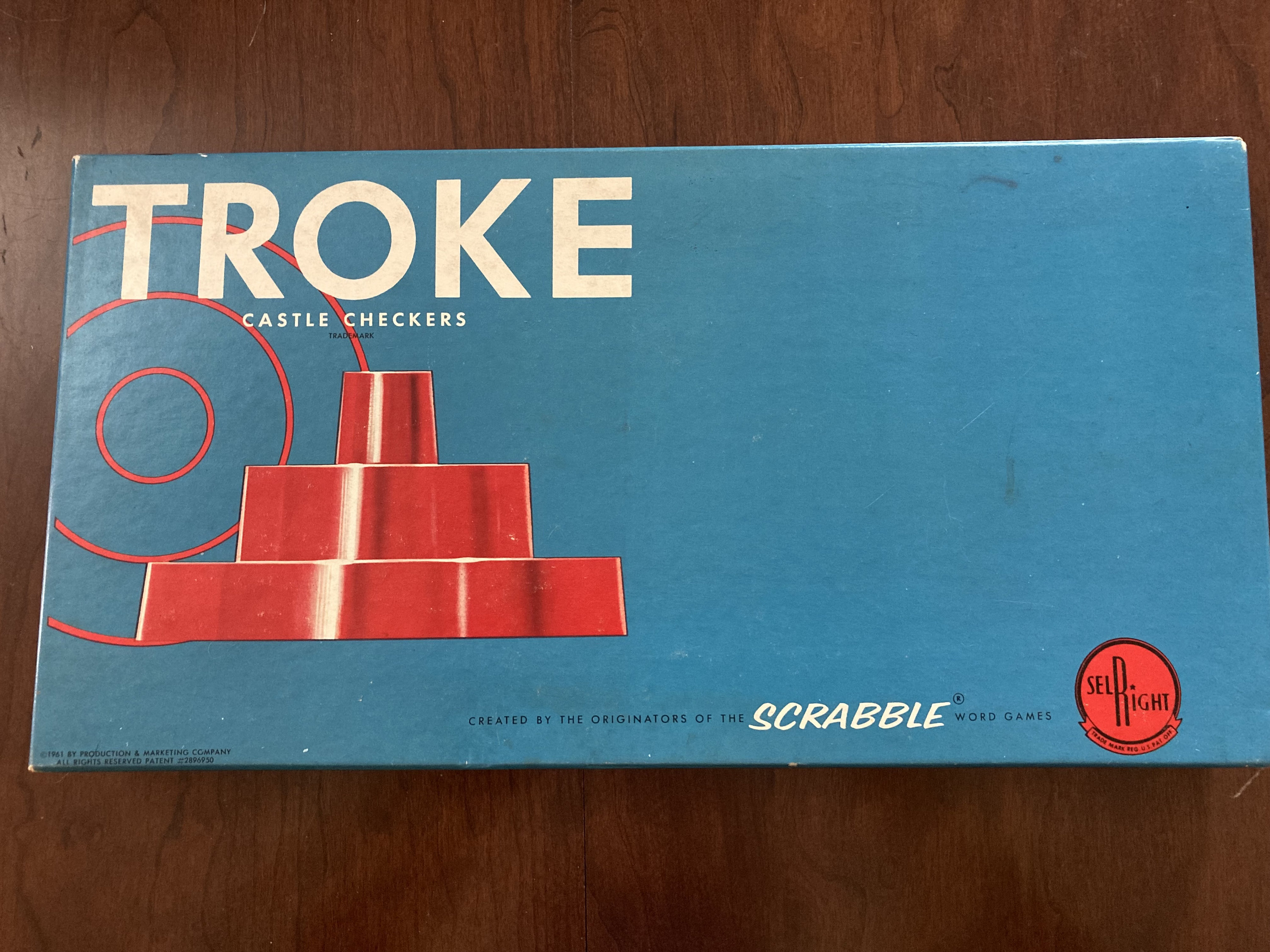 Troke, Castle Checkers Strategy Board Game 1961 - Etsy