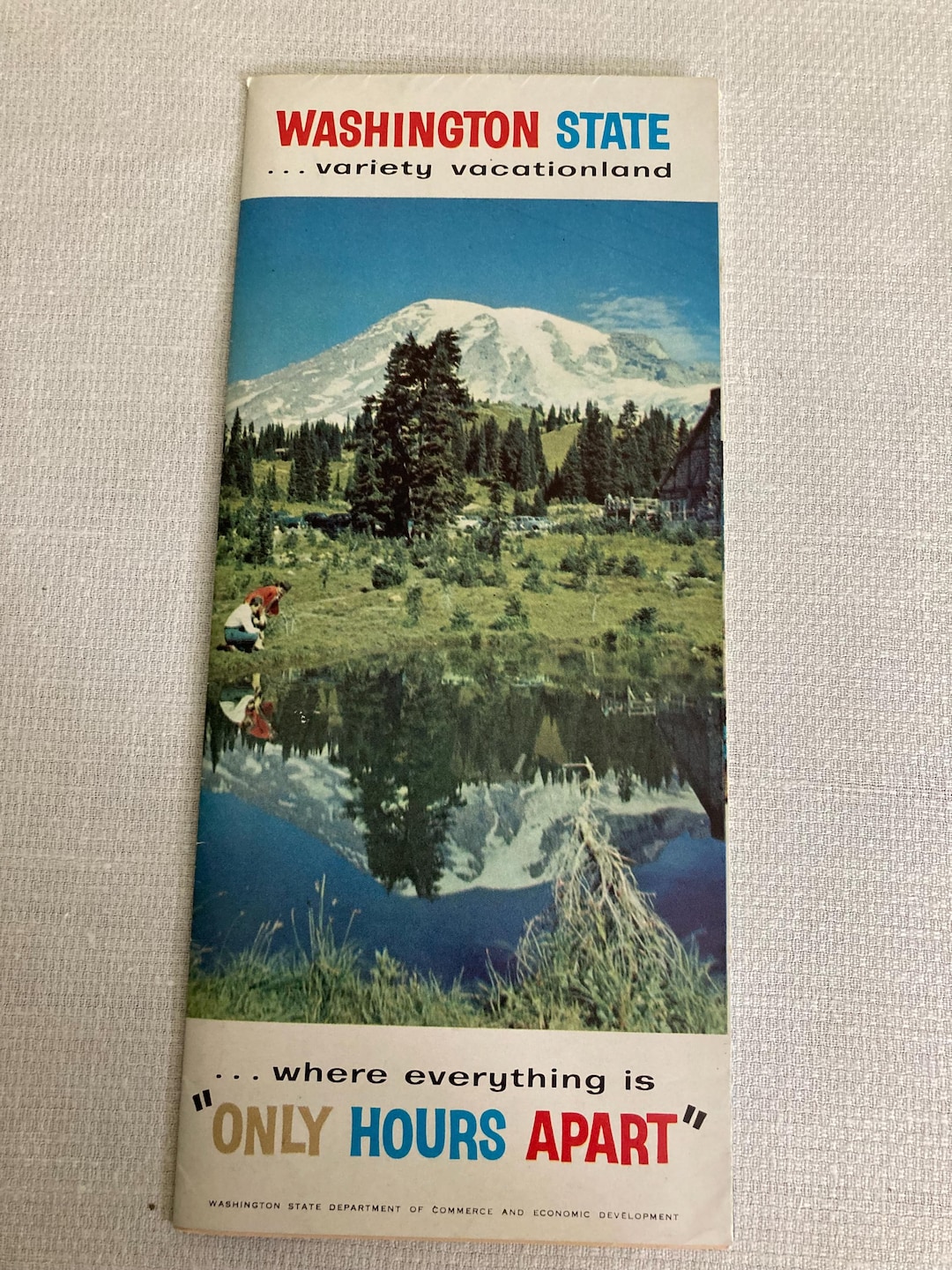 Vintage Washington State Travel Brochure & Map: 1960s Variety ...