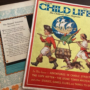 1936-37 Child Life Magazines - Etsy