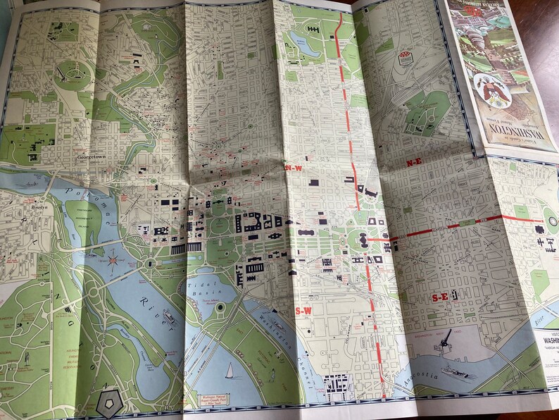 AAA Road Maps 1960s Southeastern States, Washington DC - Etsy