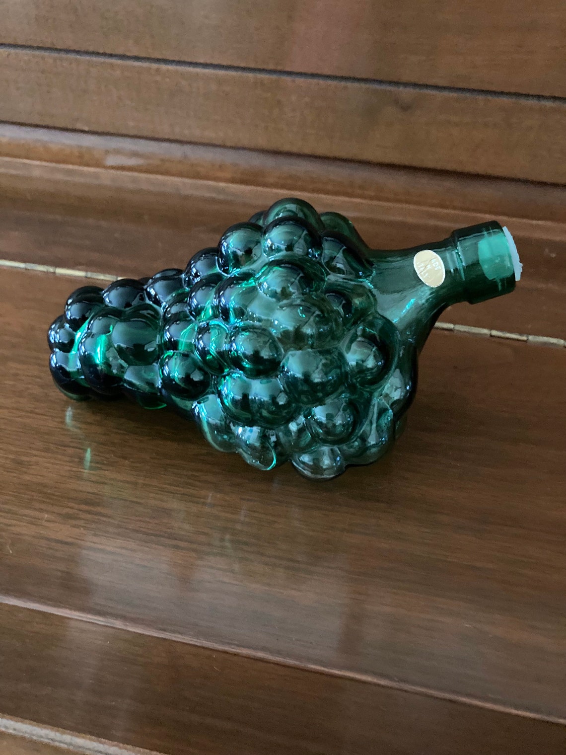 1960s Green Glass Grape Flask From Italy - Etsy