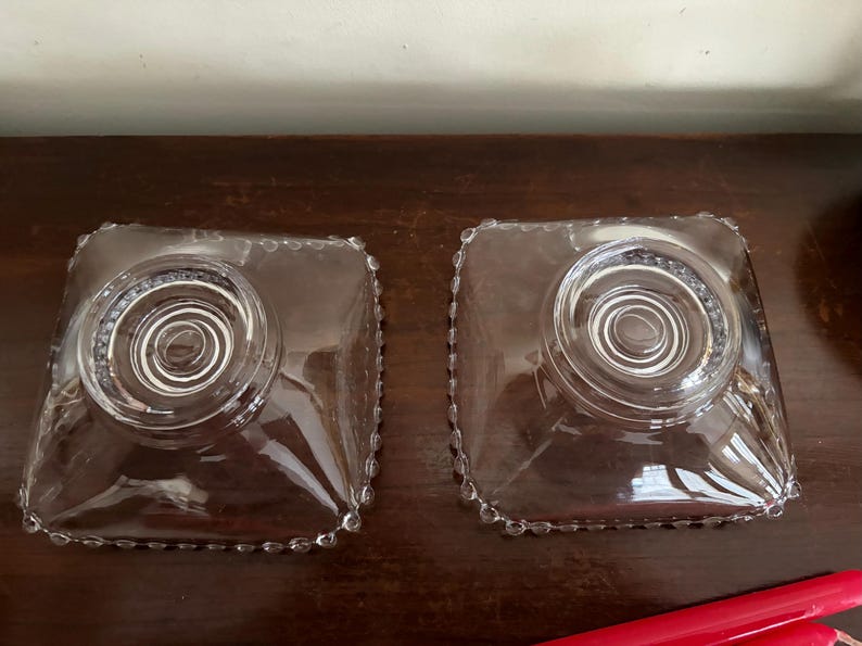 Imperial Glass Candlewick Pattern, Clear Glass Candle Holders for ...