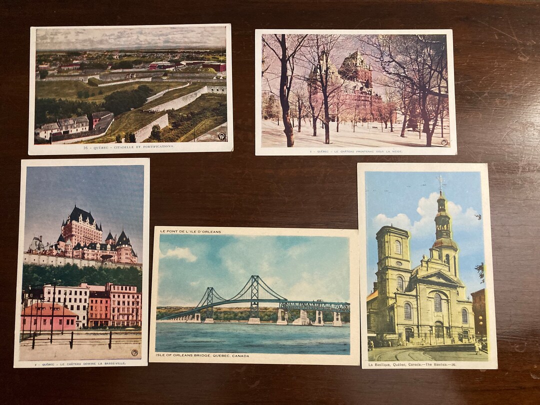 Vintage Postcards From 1950s Quebec,canada Set #2 - Etsy