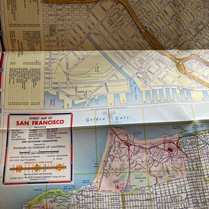 Vintage 1960s Maps From Cities Service, Conoco, and Chevron - Etsy