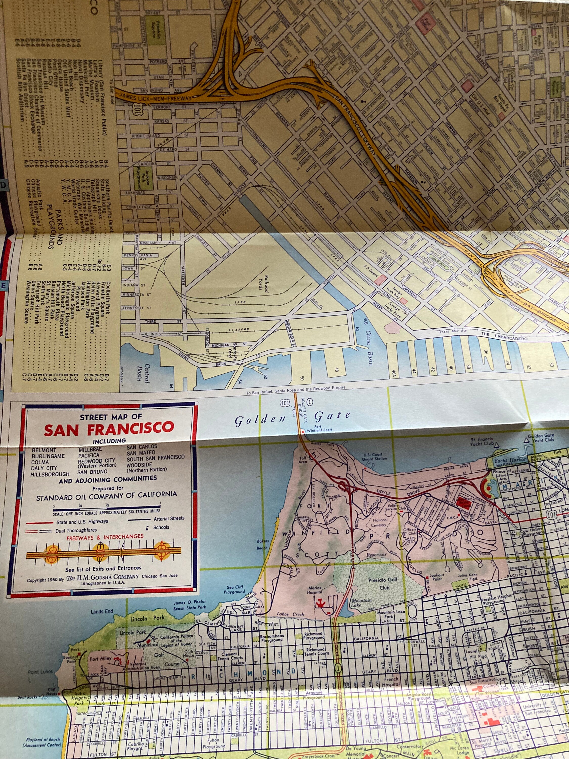 Vintage 1960s Maps From Cities Service, Conoco, and Chevron - Etsy