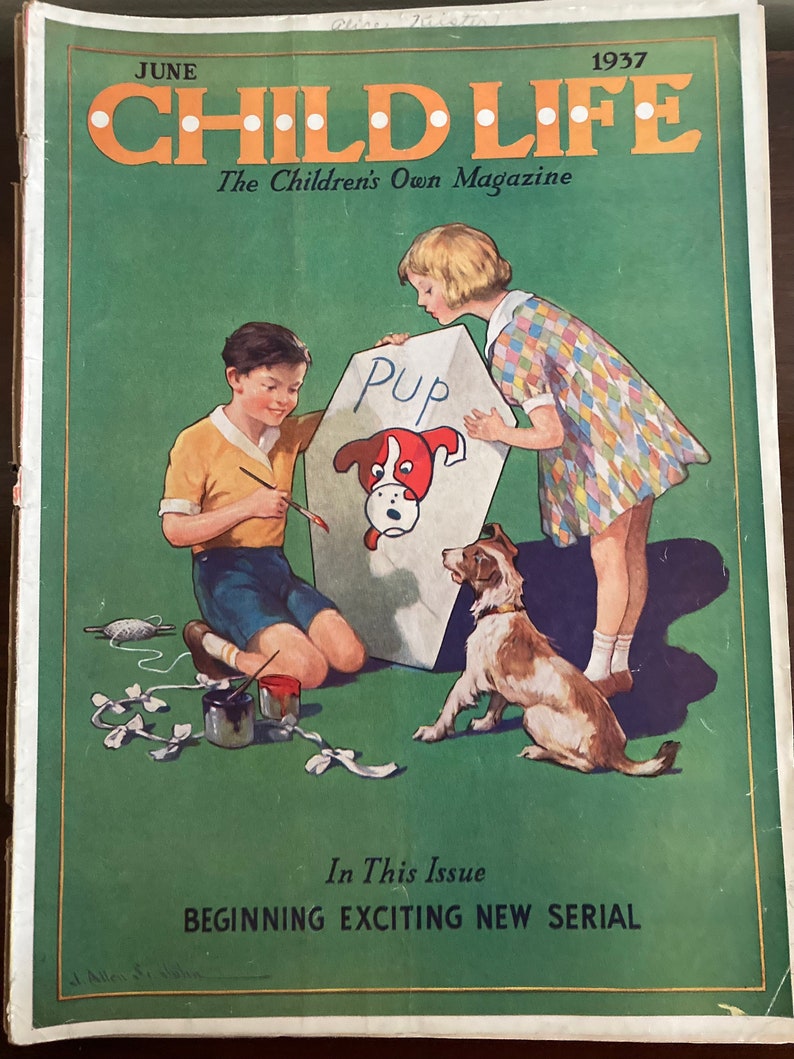 1936-37 Child Life Magazines - Etsy