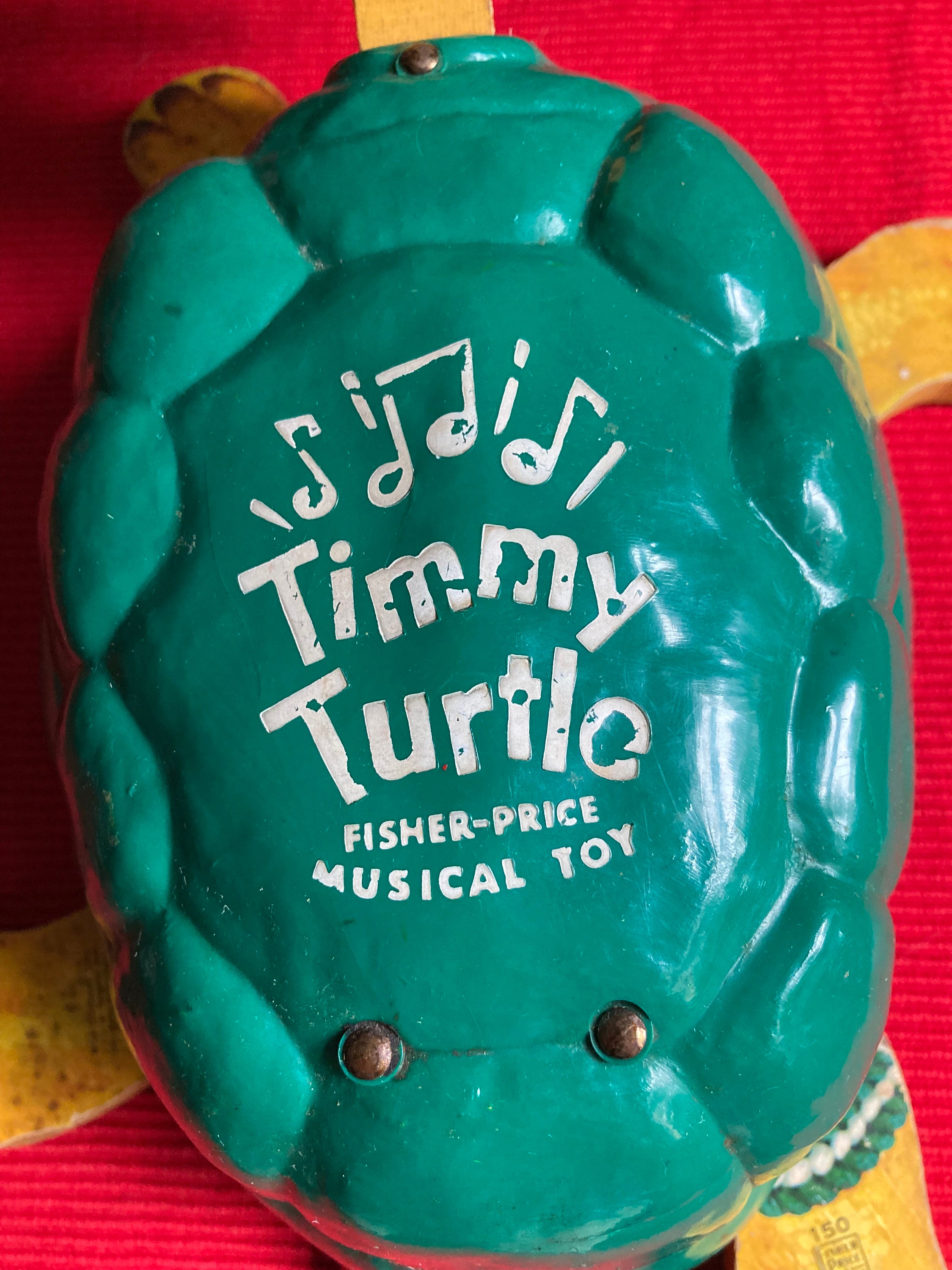 Vintage Timmy Turtle, Fisher Price Musical Pull Toy - Etsy