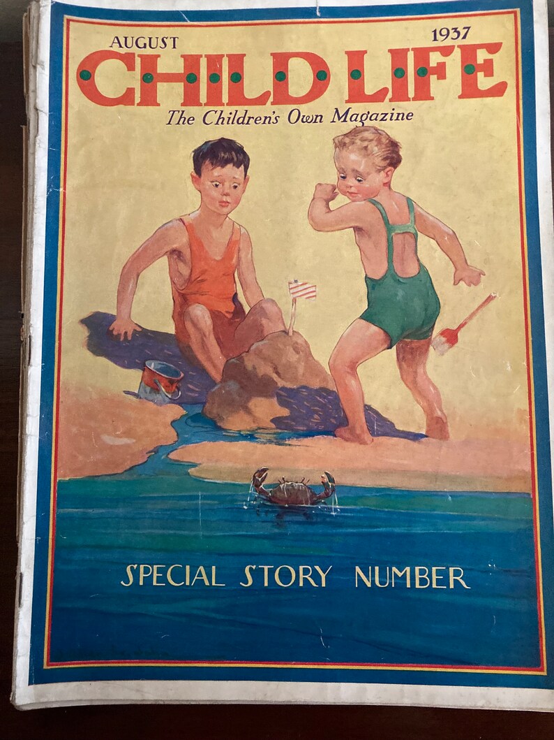 1936-37 Child Life Magazines - Etsy