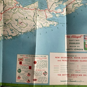 1940s Canadian Maps - Etsy