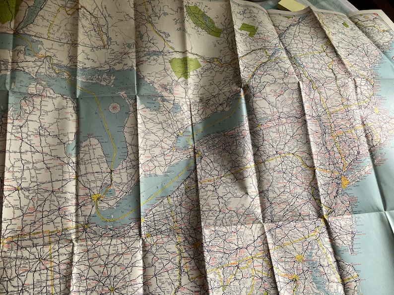 Vintage 1950s Road Maps From AAA - Etsy