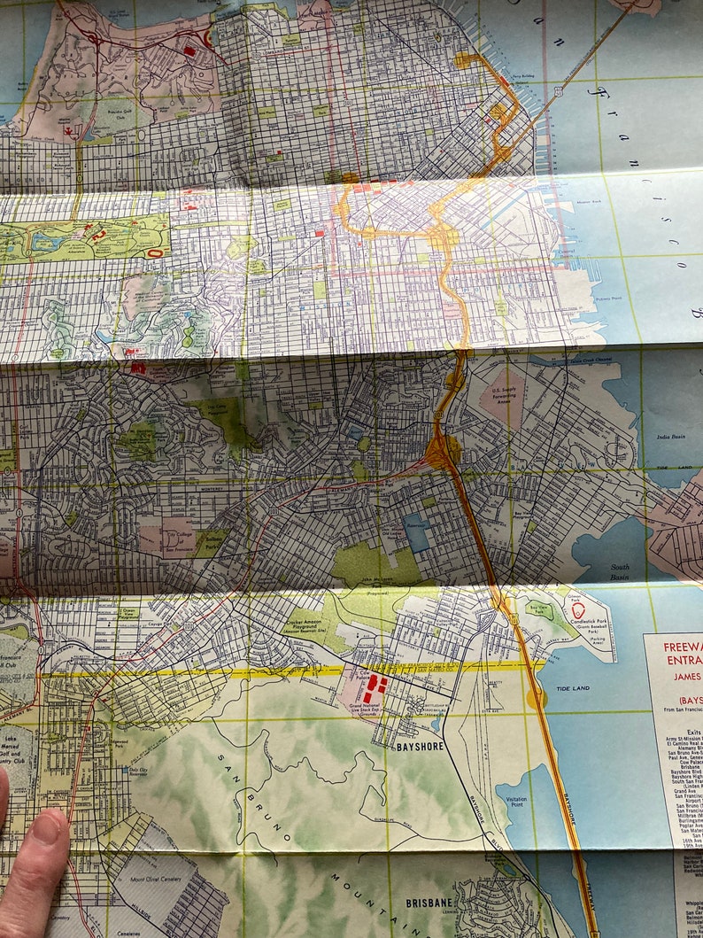 Vintage 1960s Maps From Cities Service, Conoco, and Chevron - Etsy