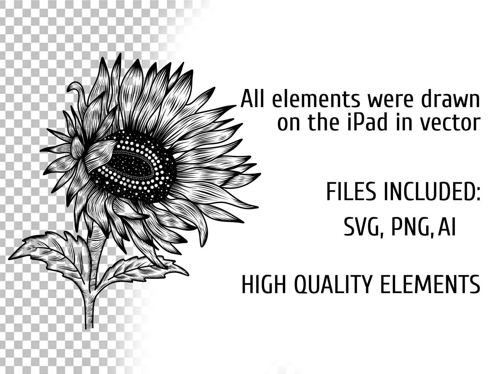 Sunflowers SVG, Sunflowers Clipart SVG, Sunflowers Line Art SVG ...