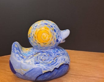 Hand Painted Rubber Duck - Etsy