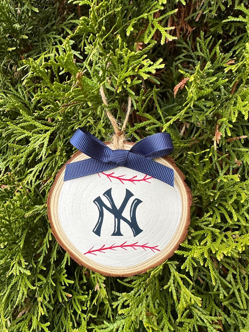 Yankees Baseball Ornament - Etsy