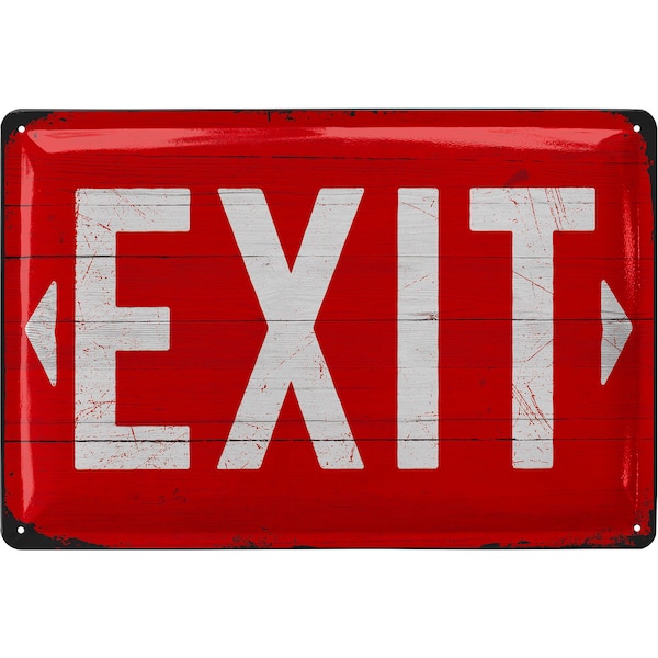 Exit Sign - Etsy UK