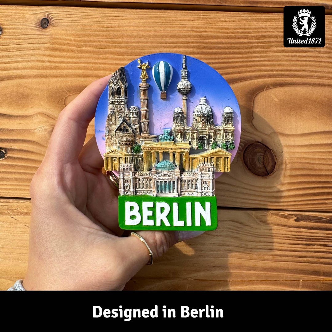 Berlin Souvenir Magnet Fridge Magnet Polyresin Magnet Souvenir Berlin - Etsy