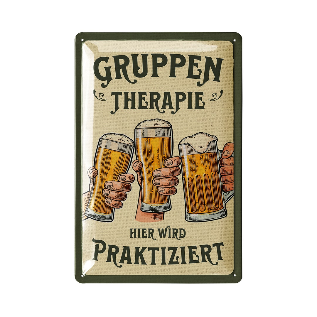 Tin Signs Beer GROUP THERAPY Sign Beer Beer Sign Pubs, Party Cellar ...