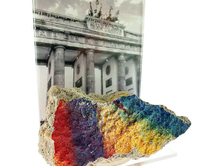 Berlin Wall Stone, Magnet With Original Piece of Berlin Wall and ...