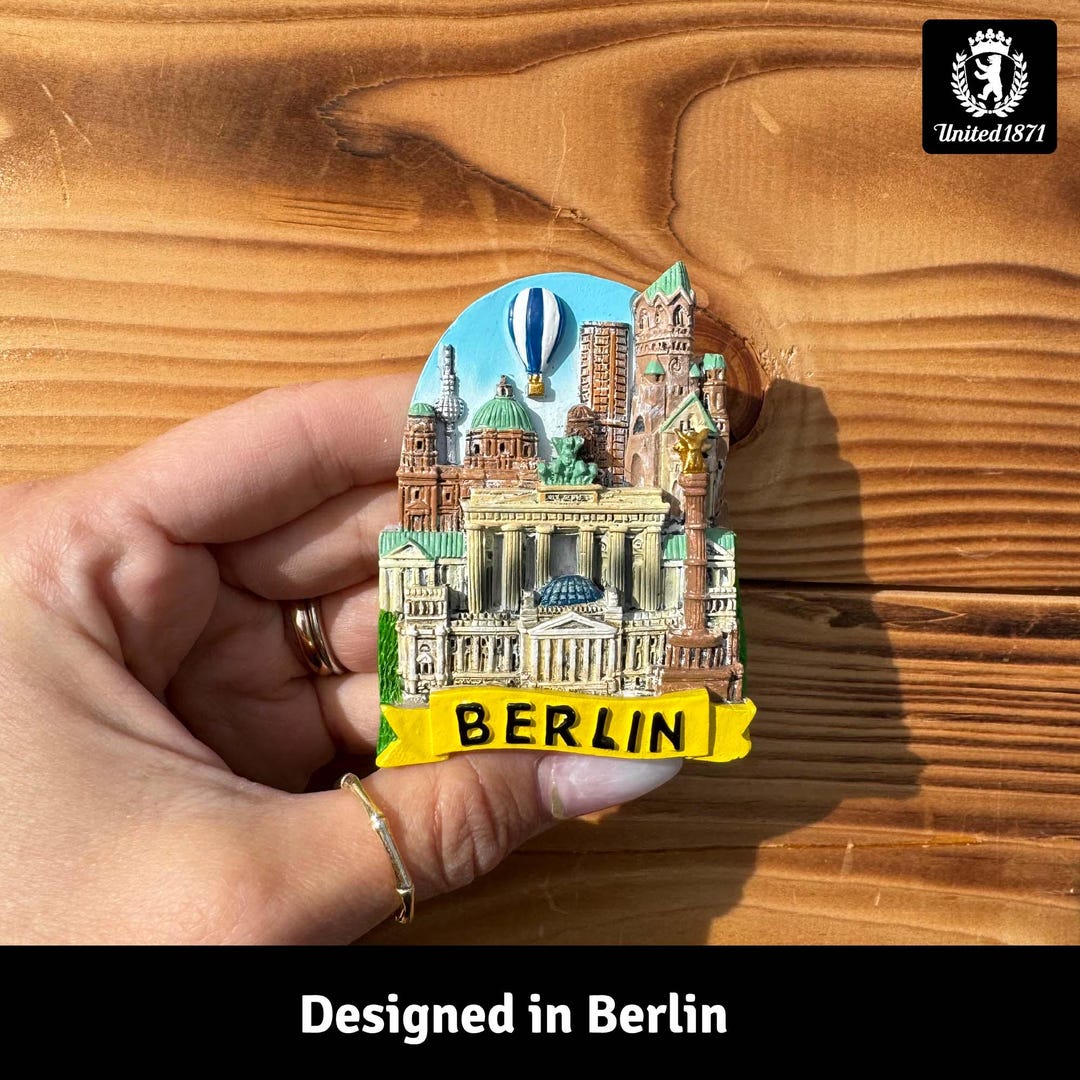 Berlin Souvenir Magnet Fridge Magnet Polyresin Magnet Souvenir Berlin - Etsy