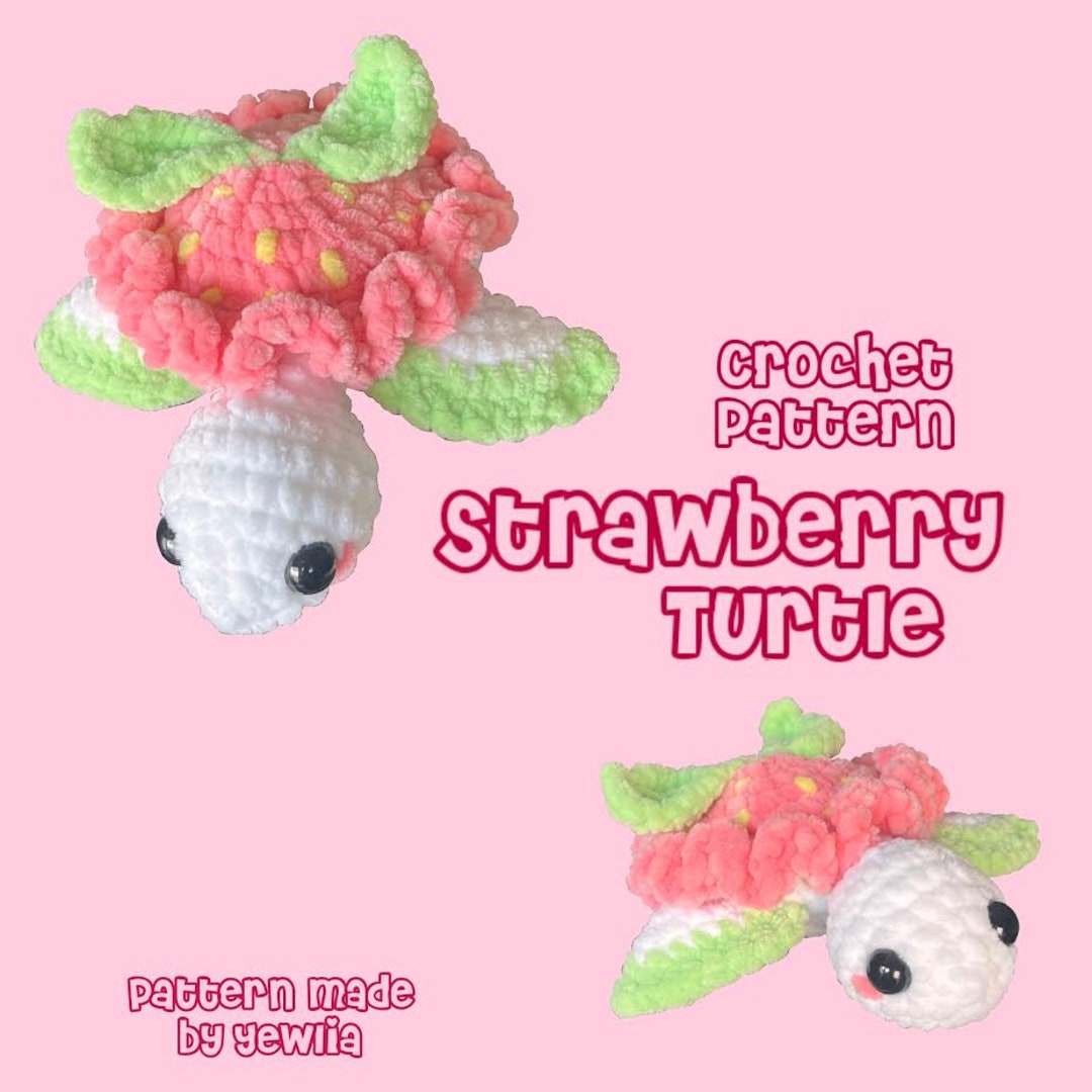 Strawberry Turtle Crochet Pattern - Etsy