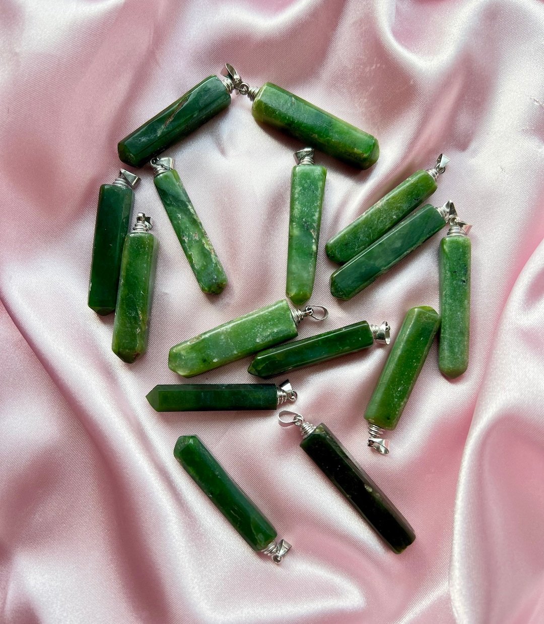 Nephrite Jade Pendant | Nephrite Jade Necklace W/ Black Cord | Nephrite ...