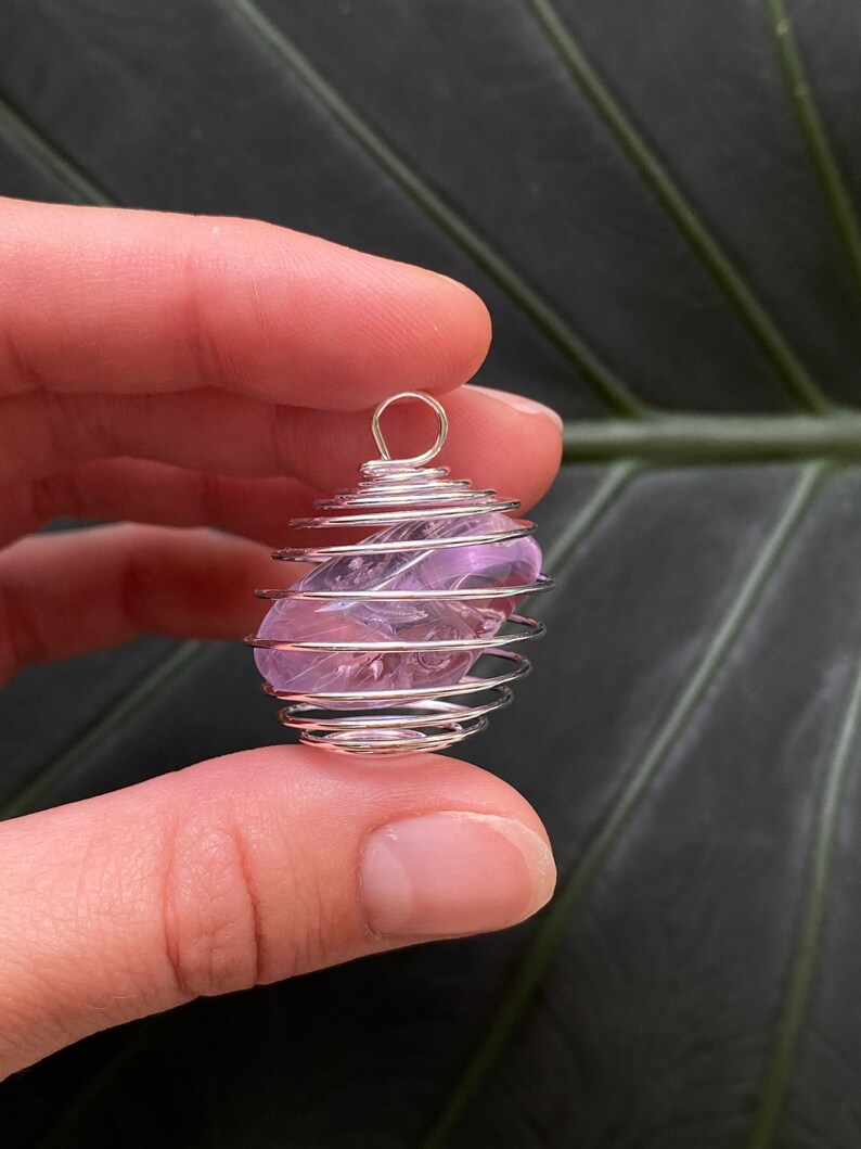 Crystal cage cage pendant cage crystal holder | Etsy