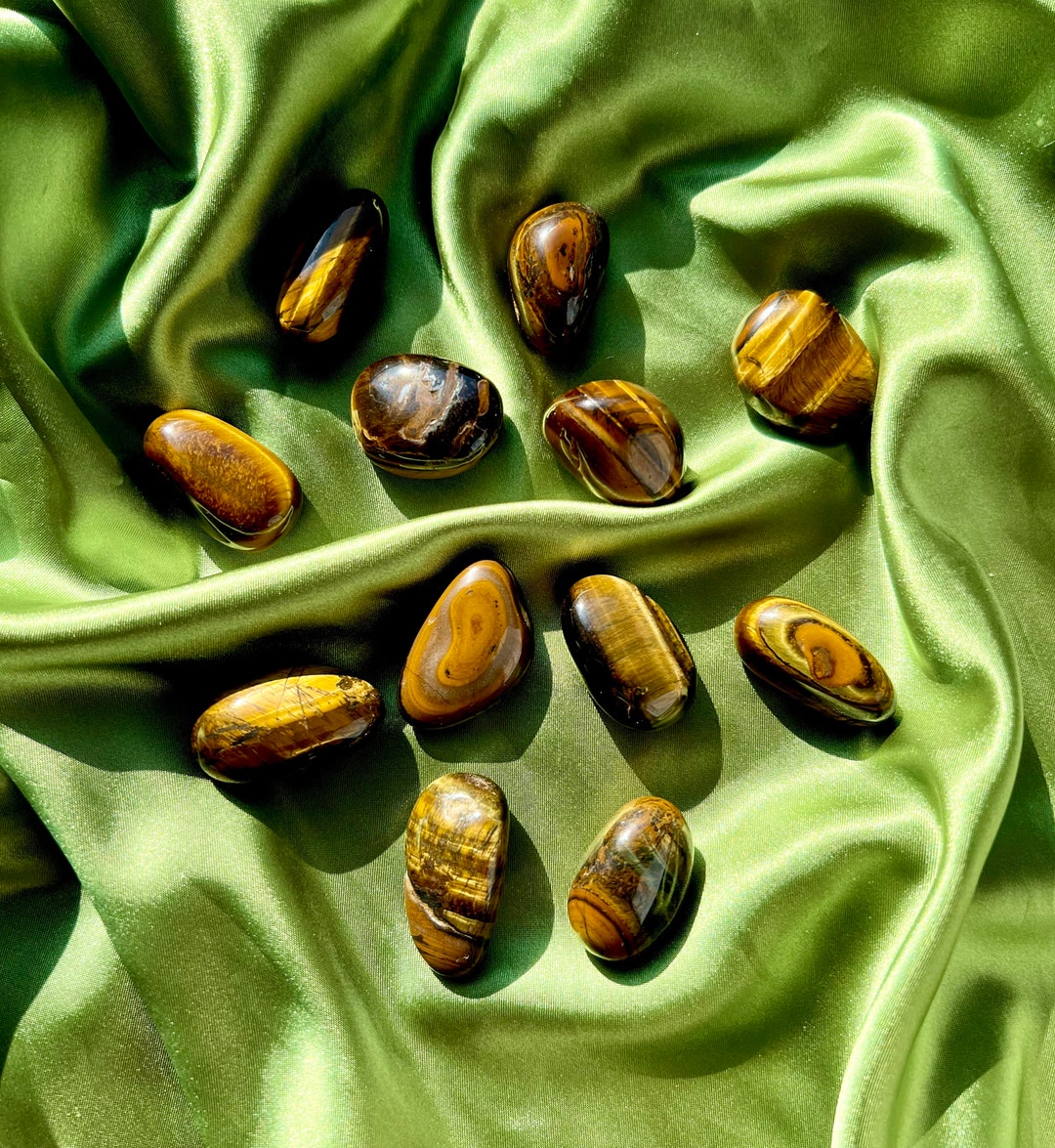 Tiger Eye Tumble | Tigers Eye Tumbled | Polished Tigers Eye | High ...