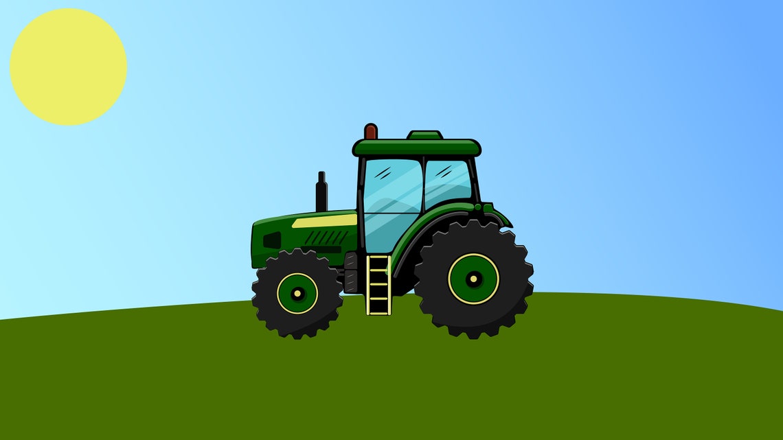 Farm Tractor Gif - Etsy