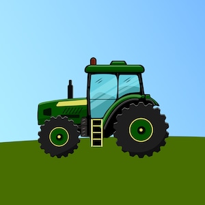 Farm Tractor Gif - Etsy