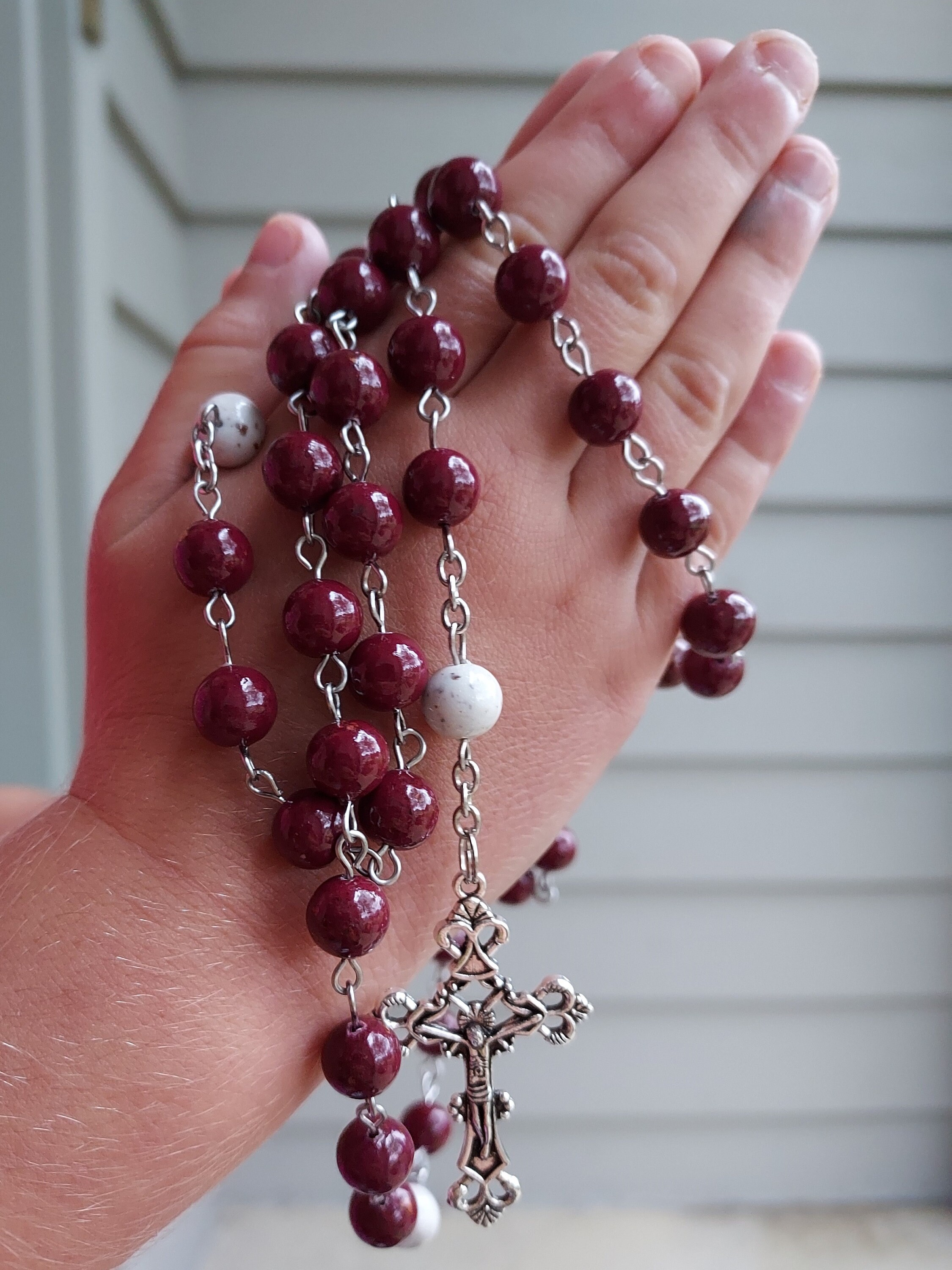 Handmade Rosary Using YOUR Dried Flower Petals | Etsy